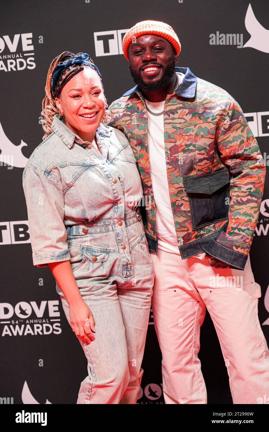 Nashville, Tennessee, USA, October 17, 2023. Jonathan Traylor On the red carpet during 54th ...