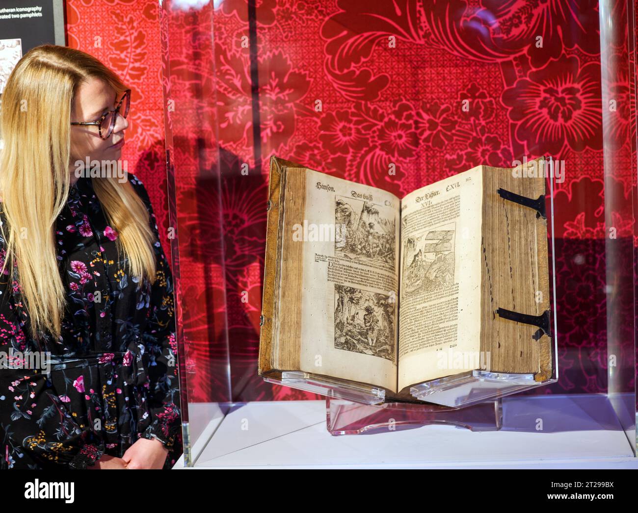 Luthers complete bible with cranachs illustrations hi-res stock ...