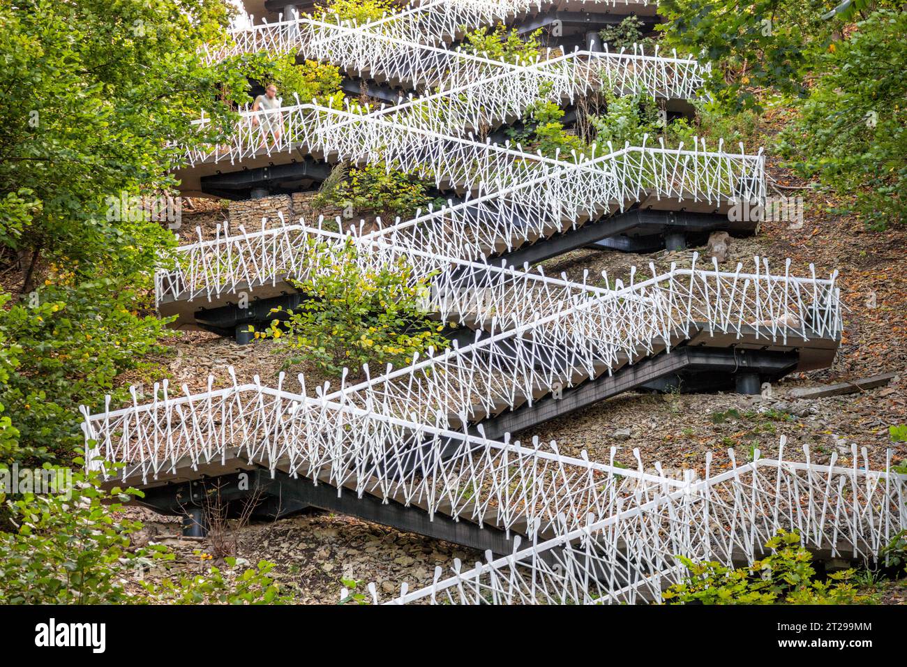 White metal marks spiral down Stock Photo - Alamy