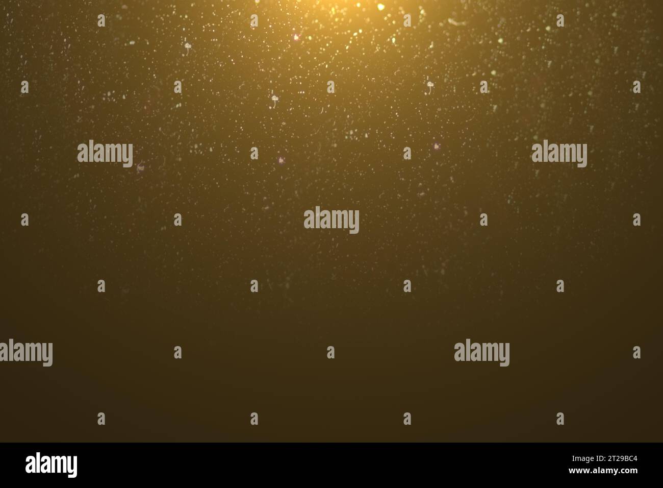 A vibrant display of gold glitter stars and sparkles cascading down ...