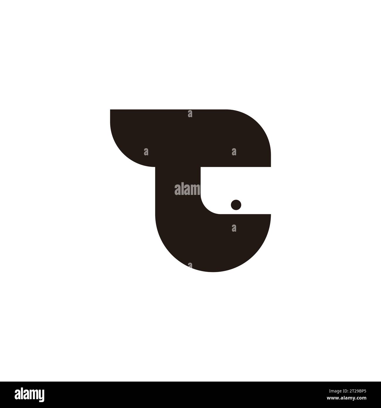 letter tc simple geometric logo vector Stock Vector Image & Art - Alamy