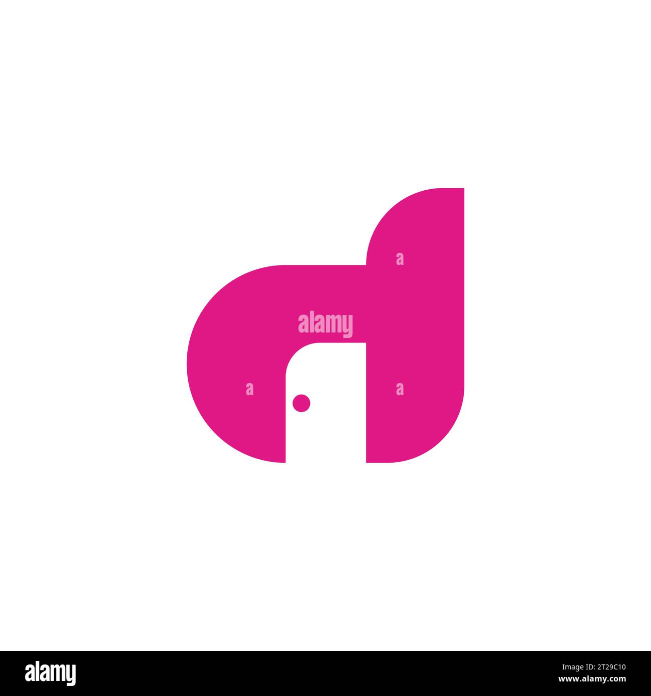 letter d home simple geometric lowercase logo Stock Vector Image & Art ...