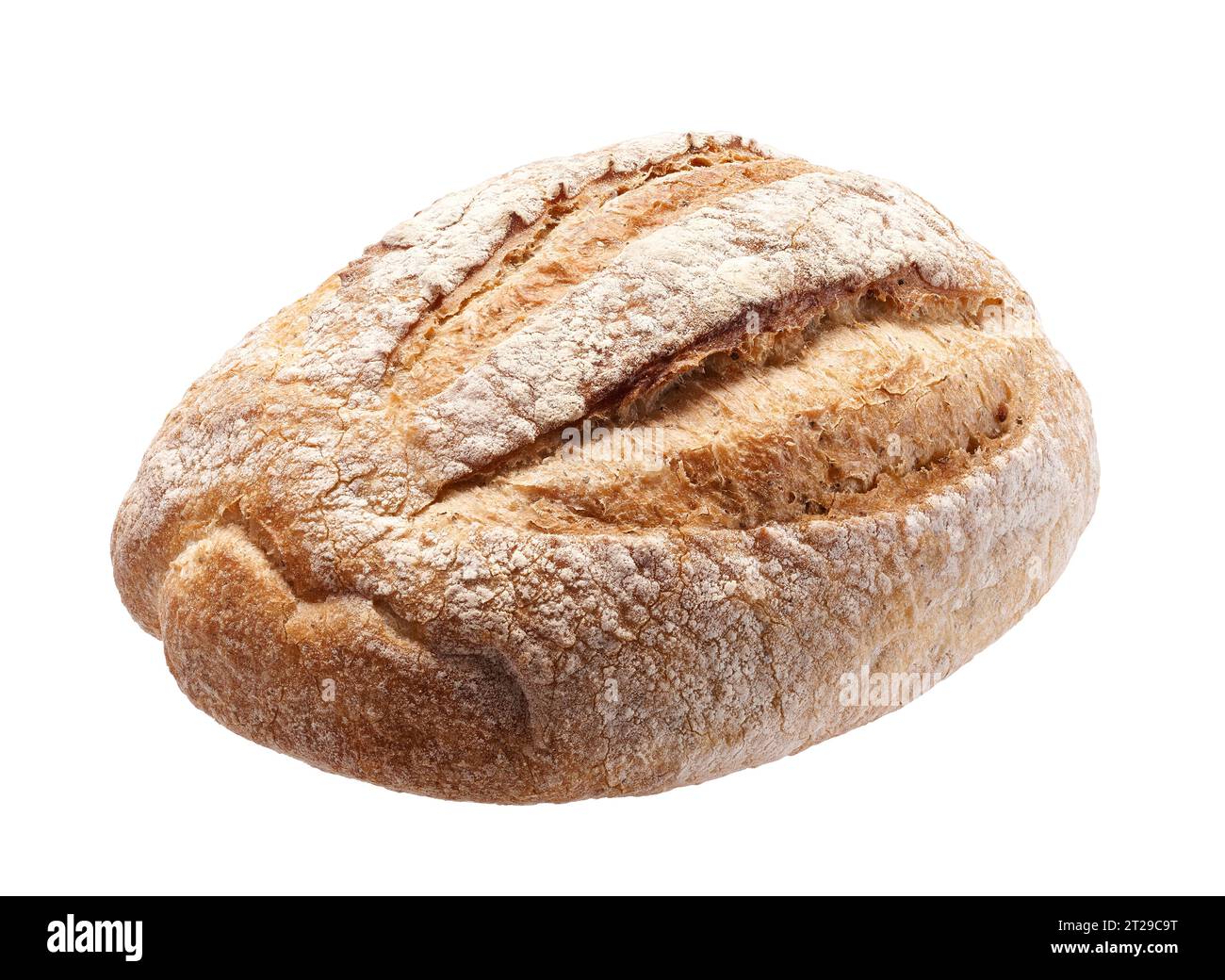 Sourdough bread isolated on white background - clipping path included ...