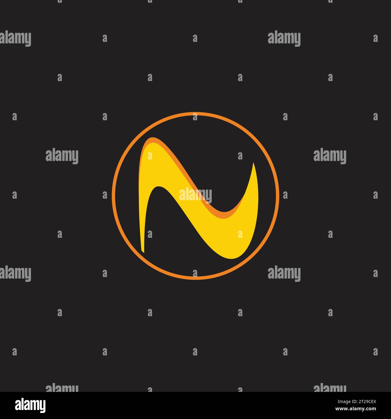 letter n curves motion symbol logo vector Stock Vector Image & Art - Alamy