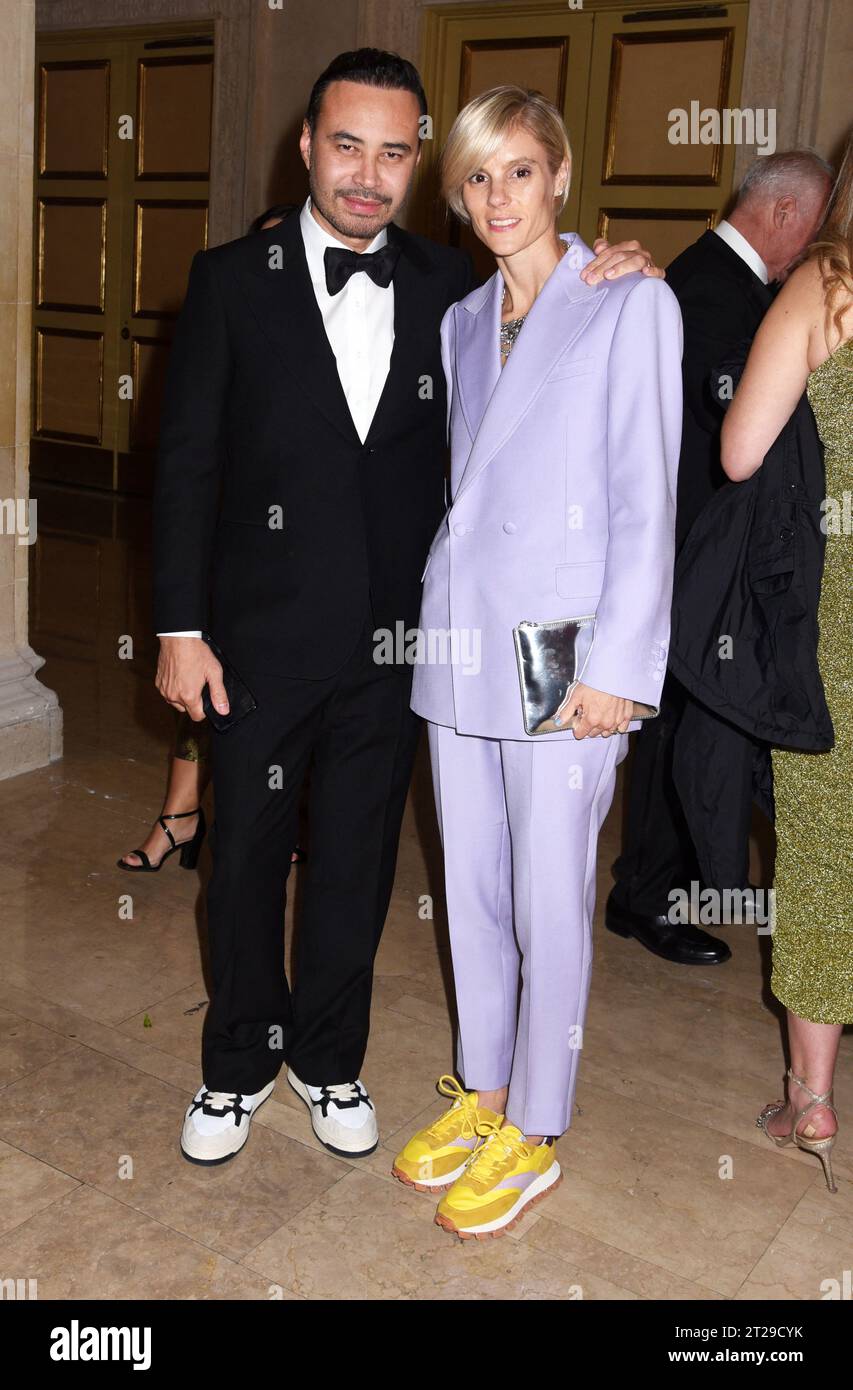 New York City, United States. 17th Oct, 2023. Carlos Campos and Megan ...