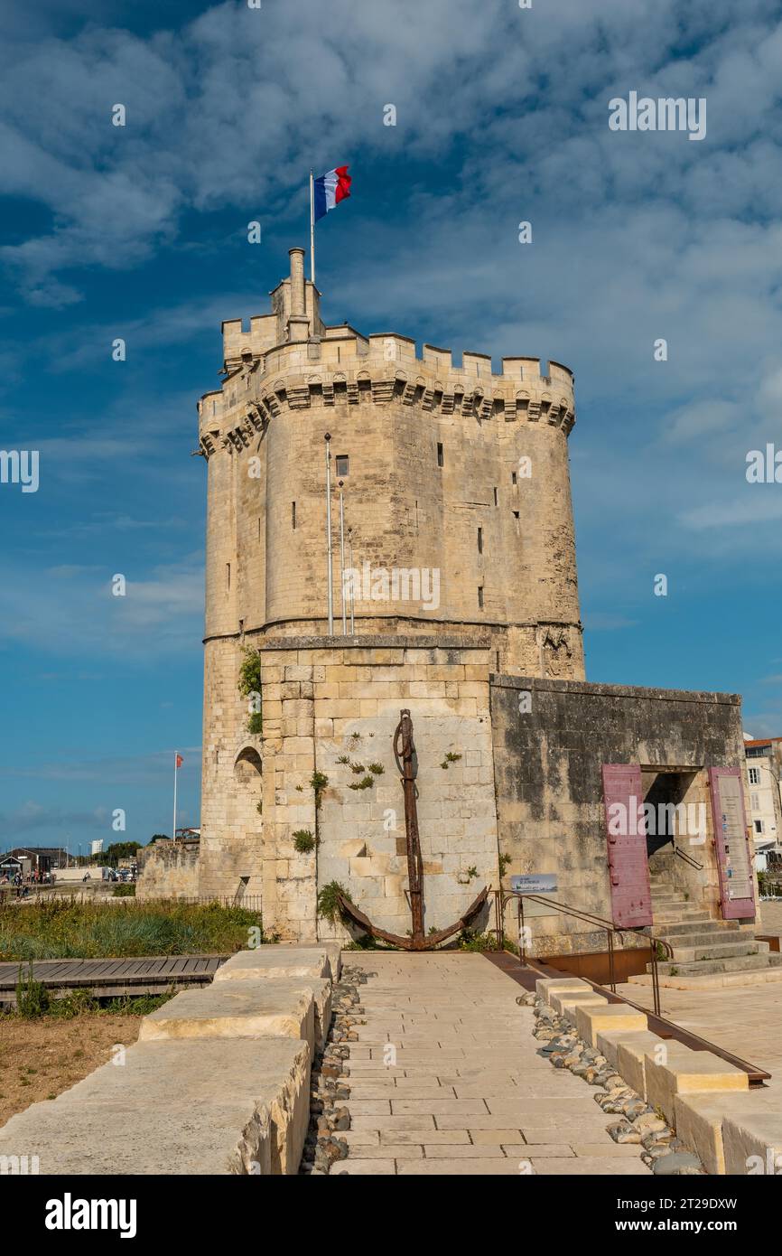 Saint Nicolas Tower of La Rochelle. Coastal town in southwestern France ...