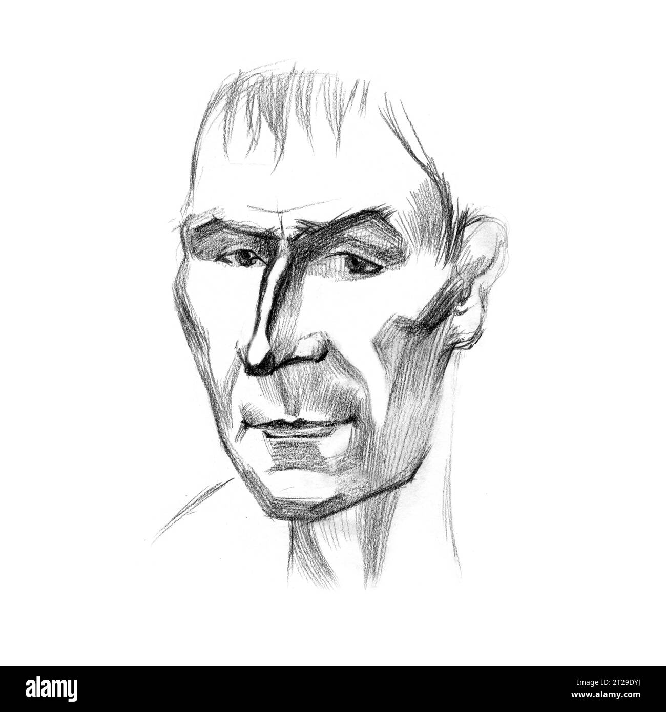 Pencil sketch of man Black and White Stock Photos & Images - Alamy