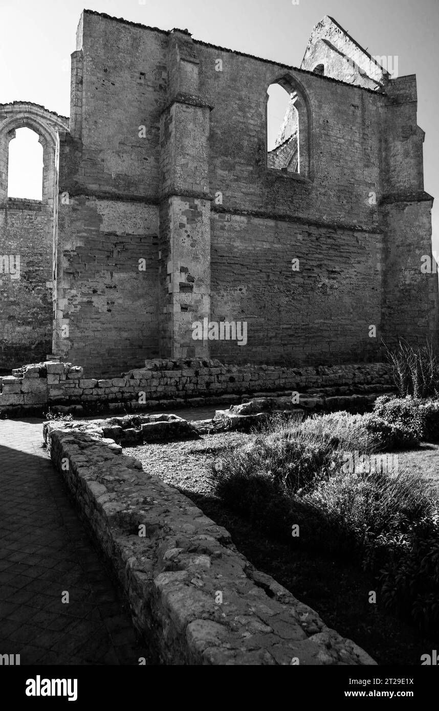 Ancient Abbey, Ile de Re Stock Photo - Alamy