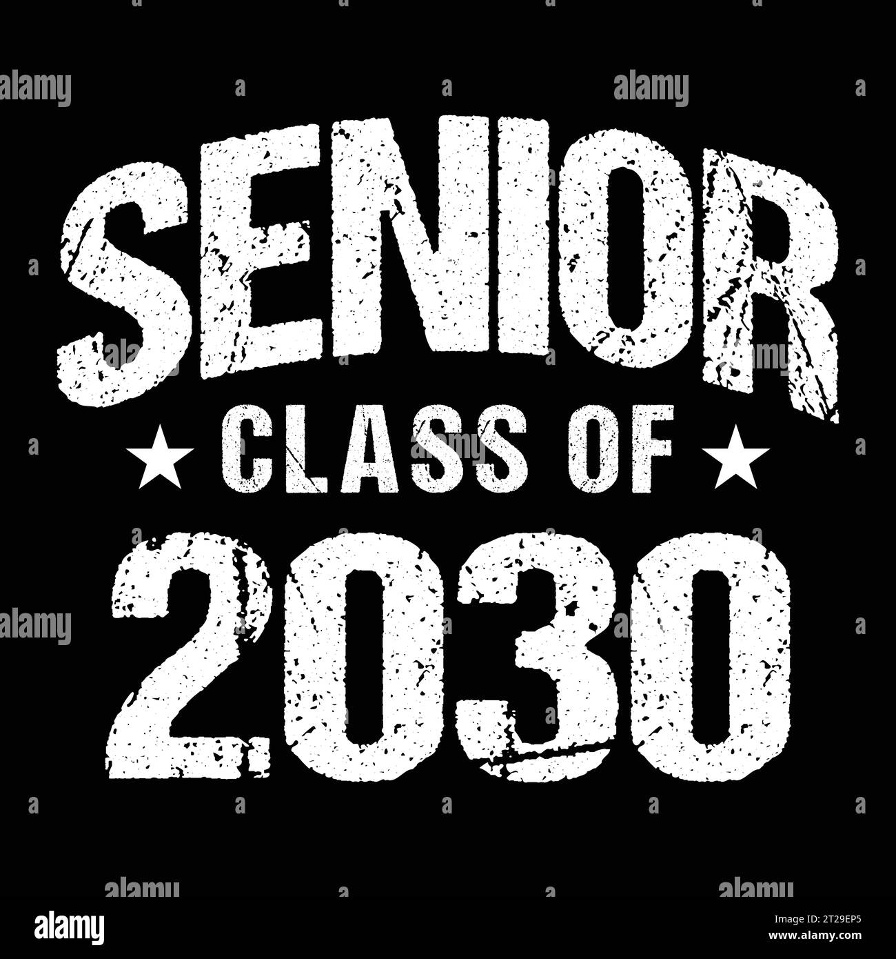 Seniors Class Of 2030 Vector, Tshirt Design Stock Vector Image & Art ...