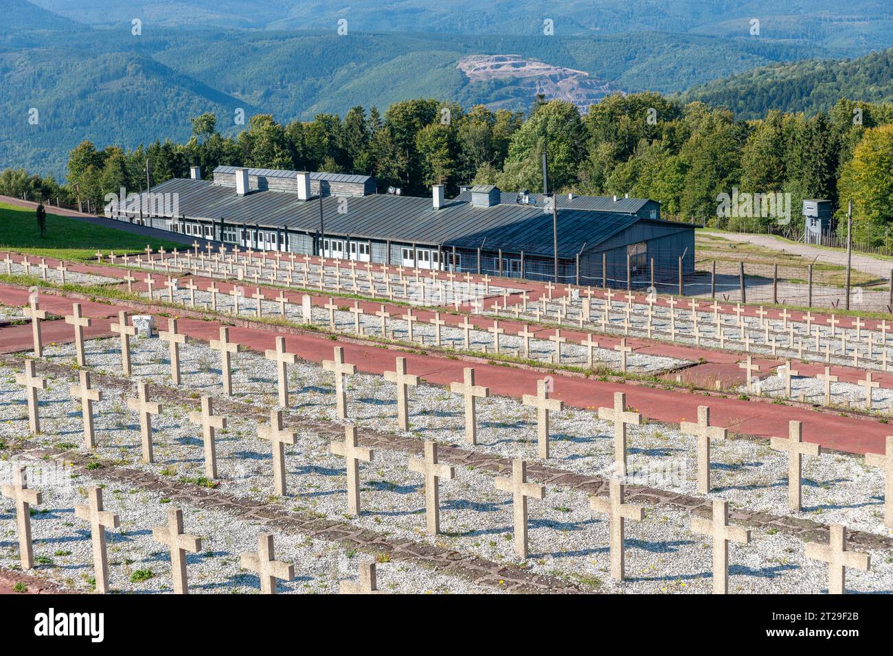 Grave field in former Natzweiler-Struthof concentration camp ...