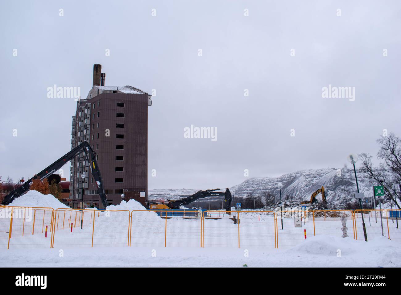 KIRUNA, SWEDEN - OCTOBER 17: 2023 Swedish mining city Kiruna in ...