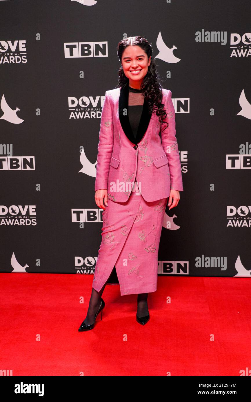 Nashville, Tennessee, USA, October 17, 2023. Sarai Rivera On the red ...