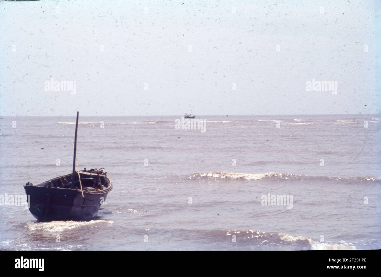 Small Ships Tide on Coast of Daman Ganga, India Stock Photo - Alamy