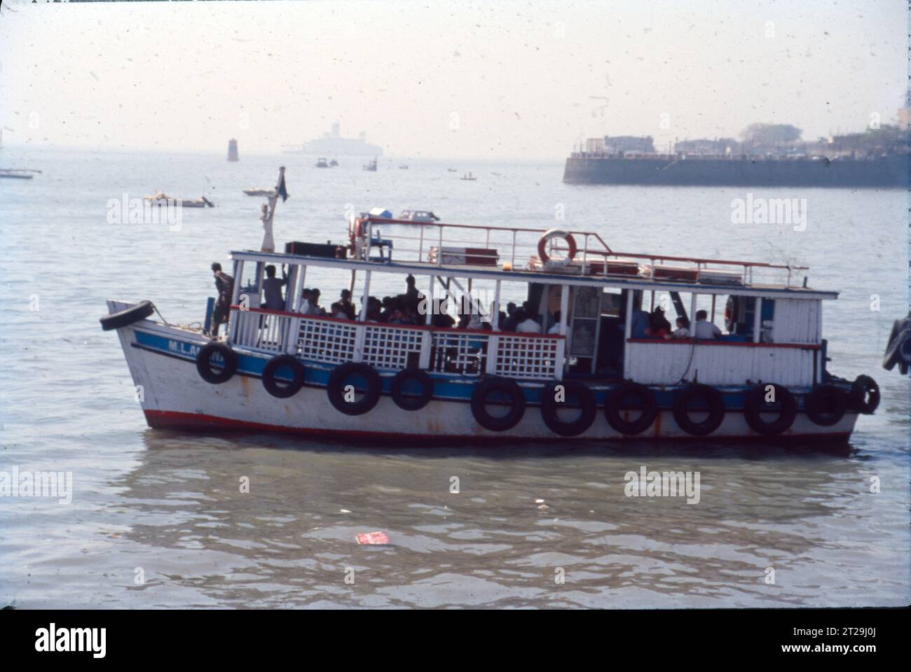 Small Boats, Ferry Boats at Gate Way of India, Bombay, India Stock ...