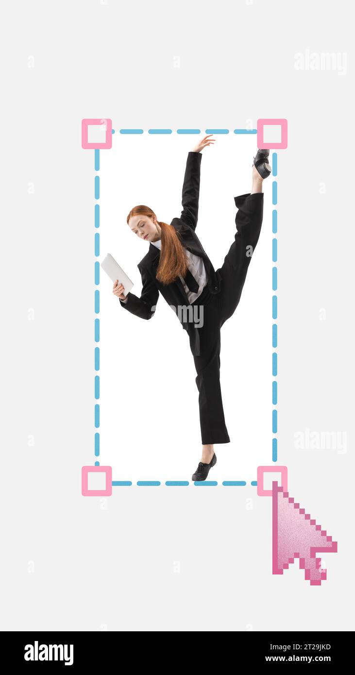 Poster. Contemporary art collage. Creative modern artwork. Officially ...