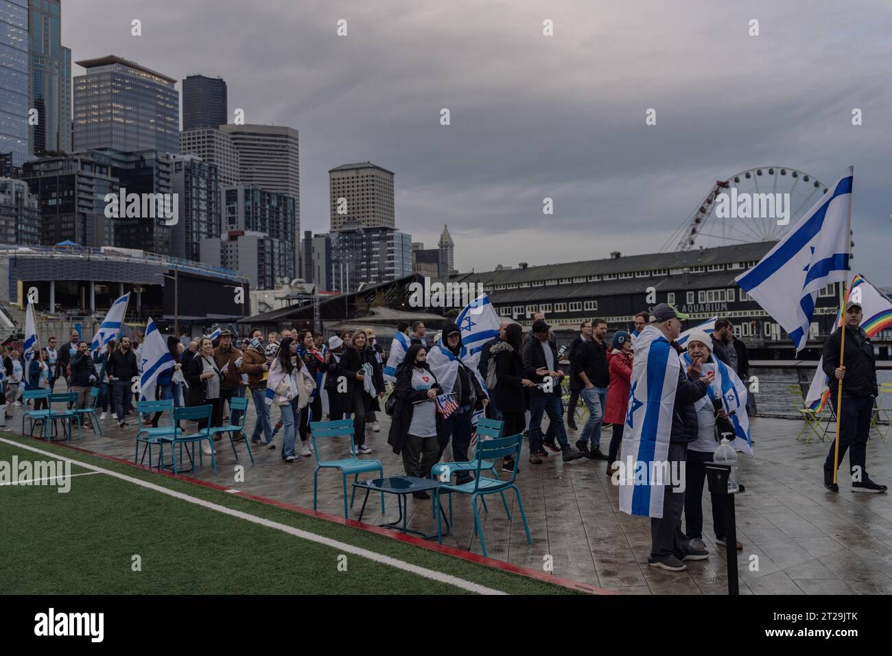 Seattle, United States. 17th Oct, 2023. General view of the crowd ...