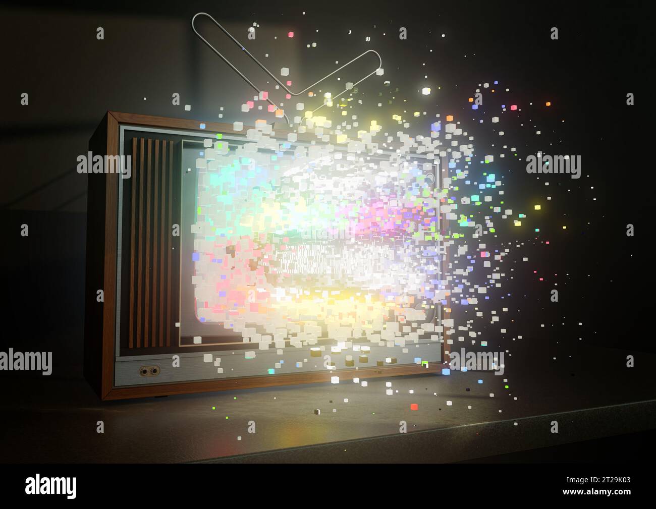 Vintage television screen displaying test hi-res stock photography and ...