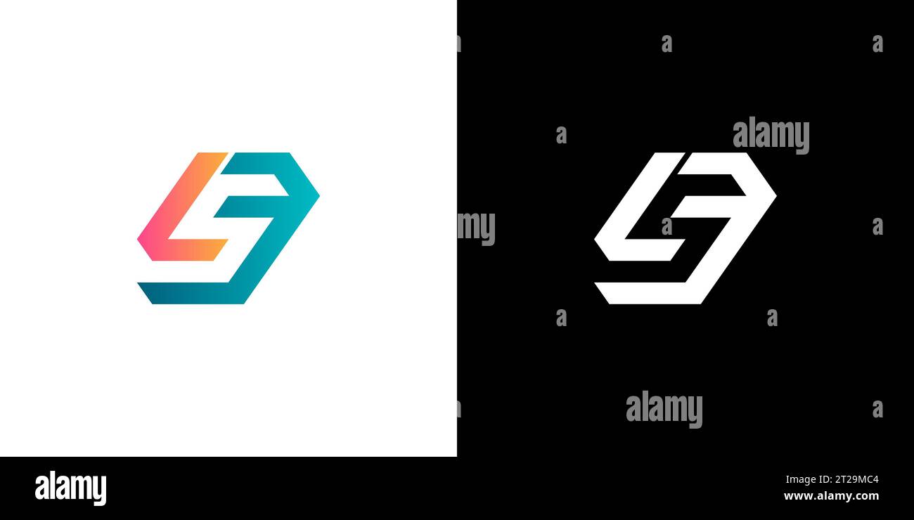 LS Logo, LS Monogram, Initial LS Logo, Letter LS negative space logo ...