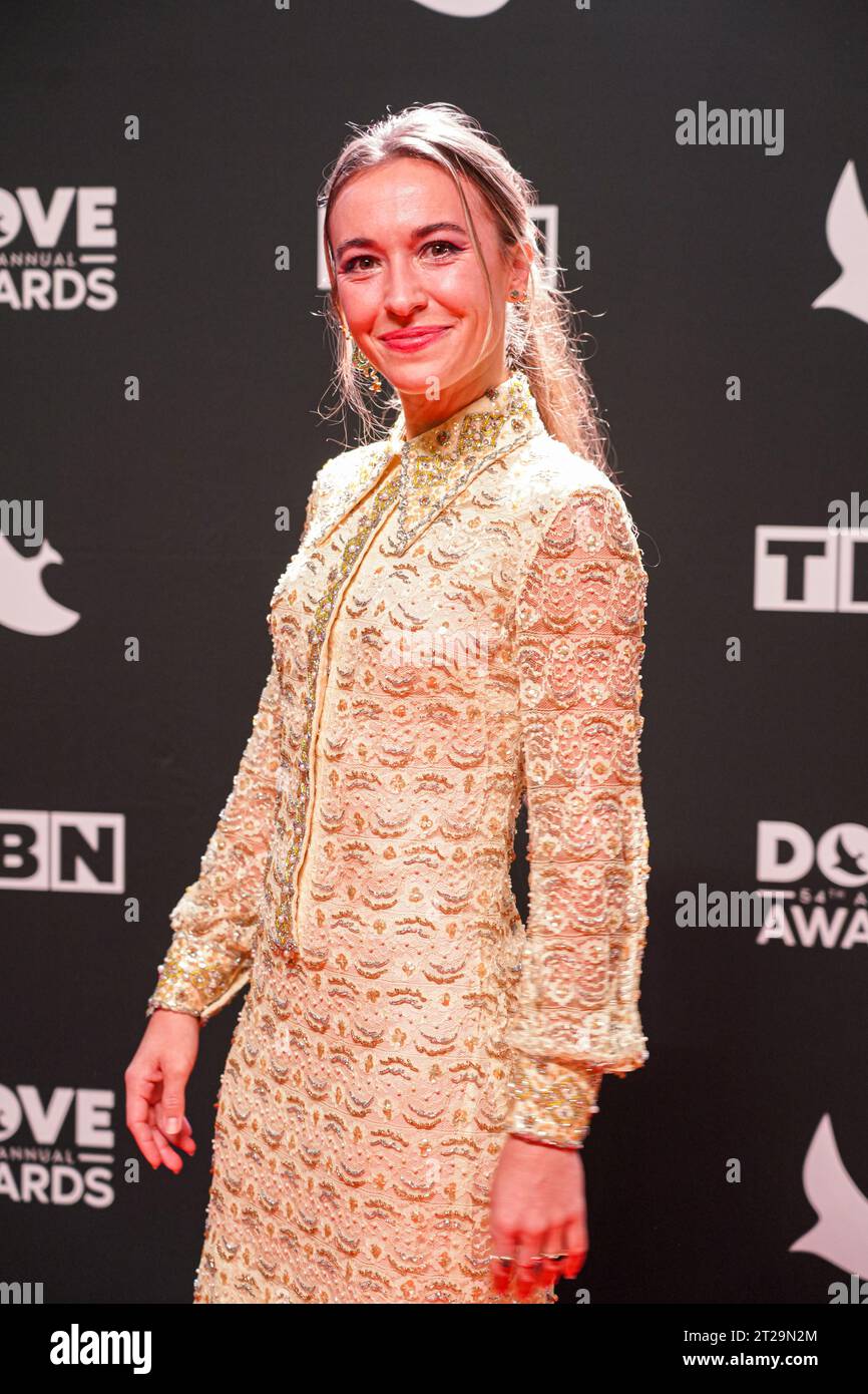 Nashville, Tennessee, USA, October 17, 2023. Lauren Daigle On the red ...