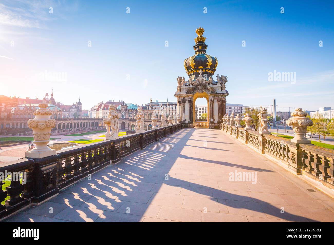 Nice image of the Der Zwinger museum complex built in Baroque style ...