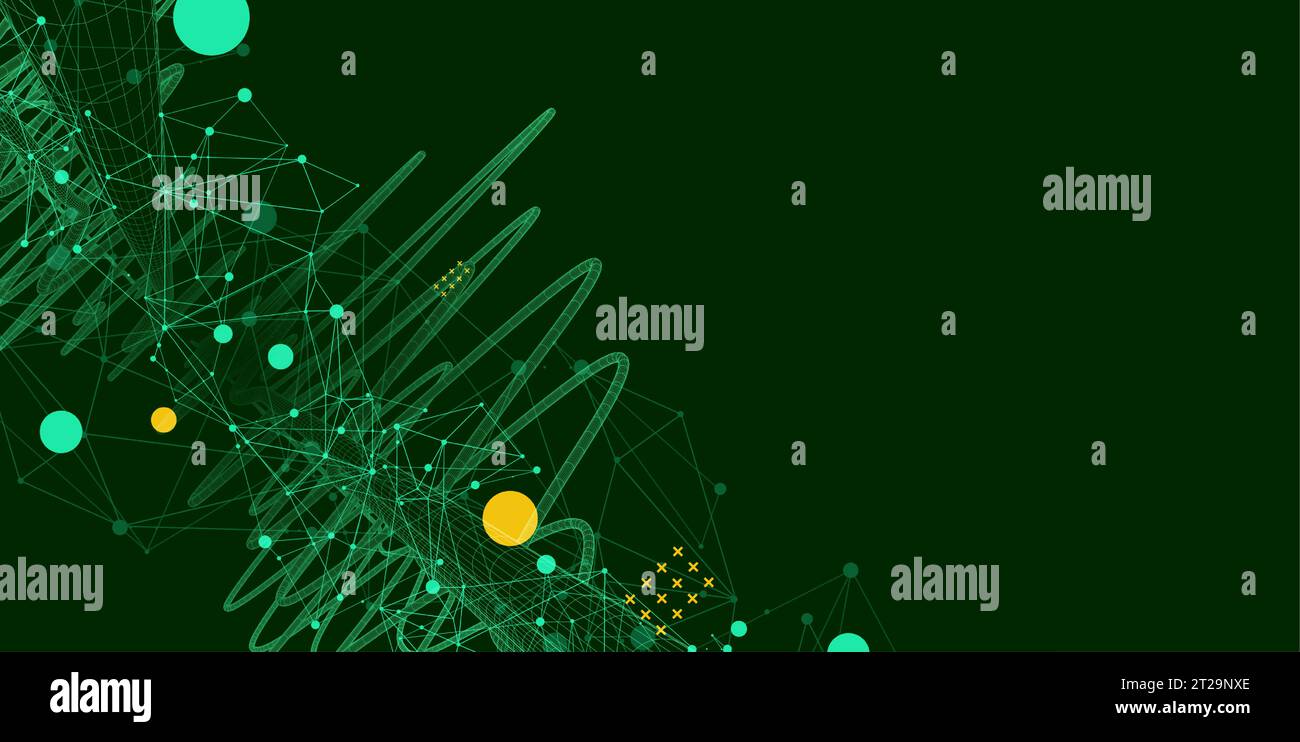 Vector abstract background with a wireframe dynamic pipes, line and ...