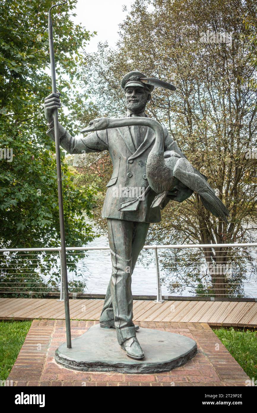 The Swanmaster, an artwork installation by Diana Thomson installed in ...