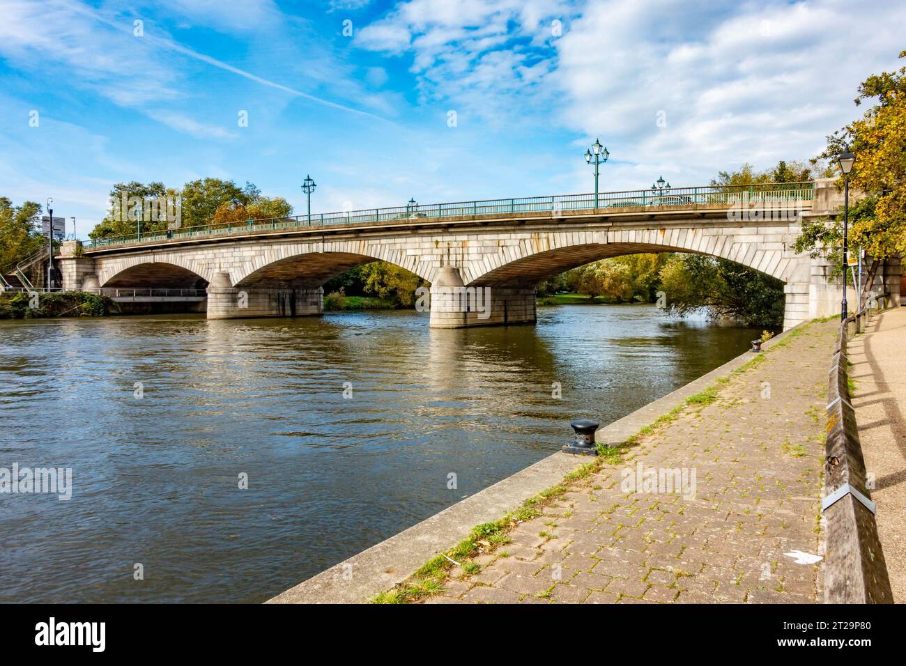 Staines Bridge is a road bridge which spans The River Thames at Staines ...