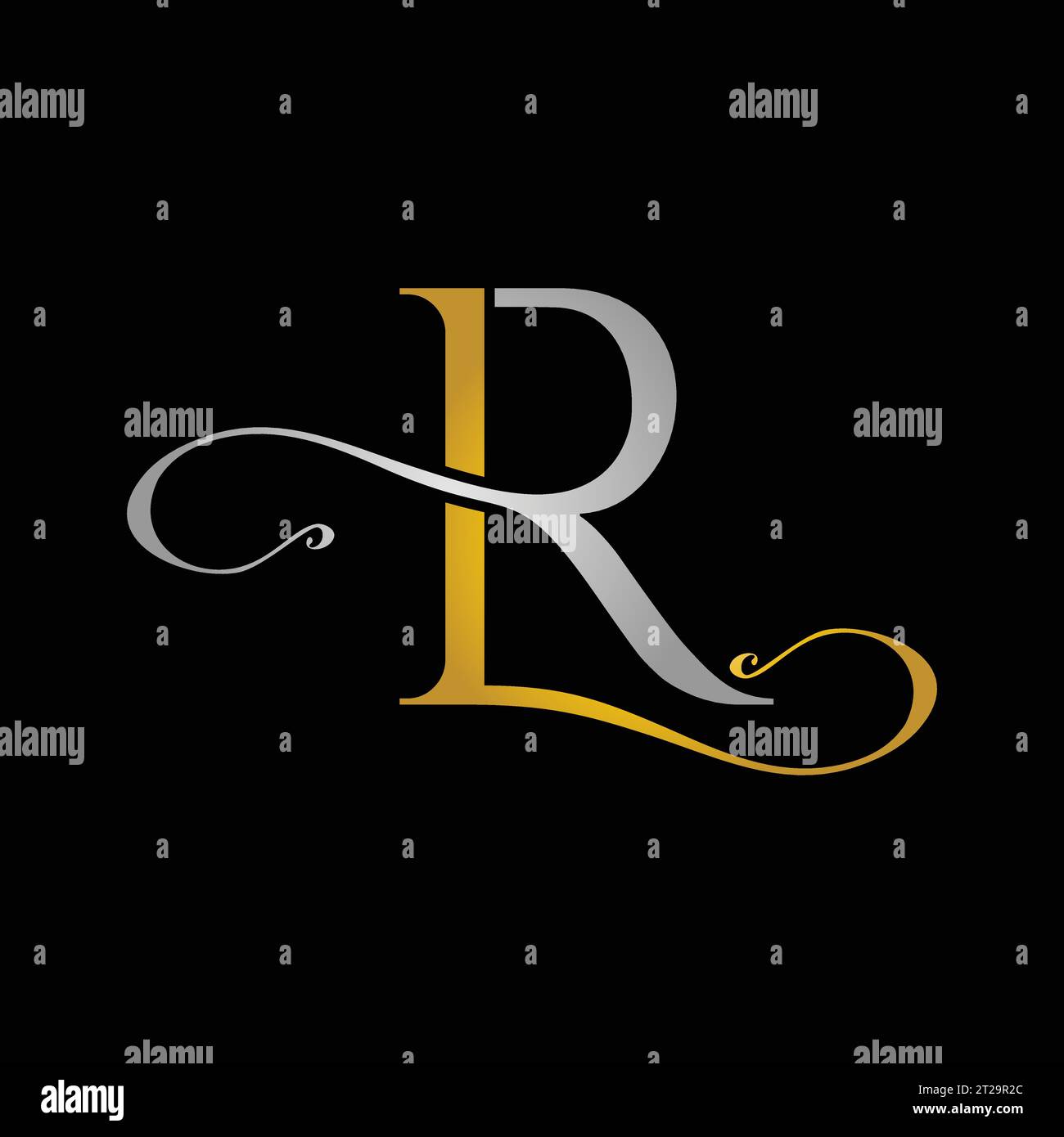 LR logo, LR monogram, initials RL logo, letter RL logo, Elegant, icon, vector Stock Vector Image ...