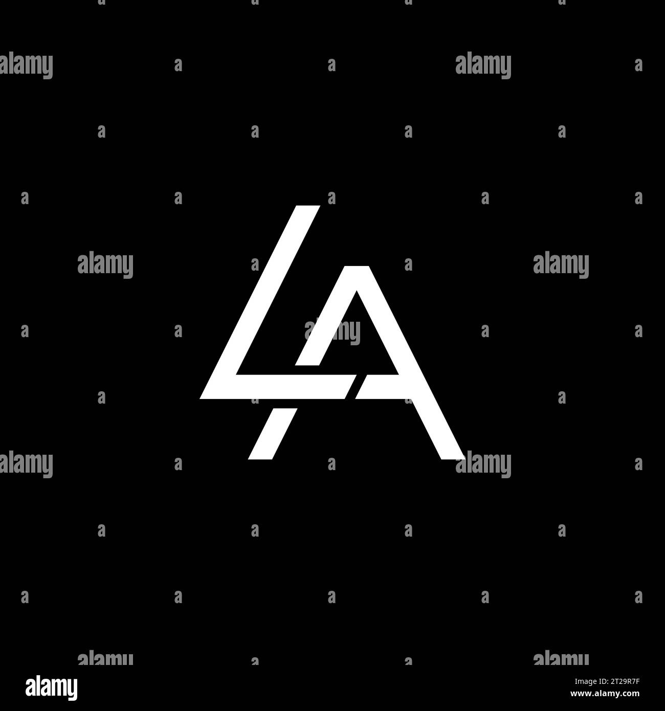 LA Logo, LA Monogram, Initial LA Logo, Letter LA Logo, Icon, Vector ...