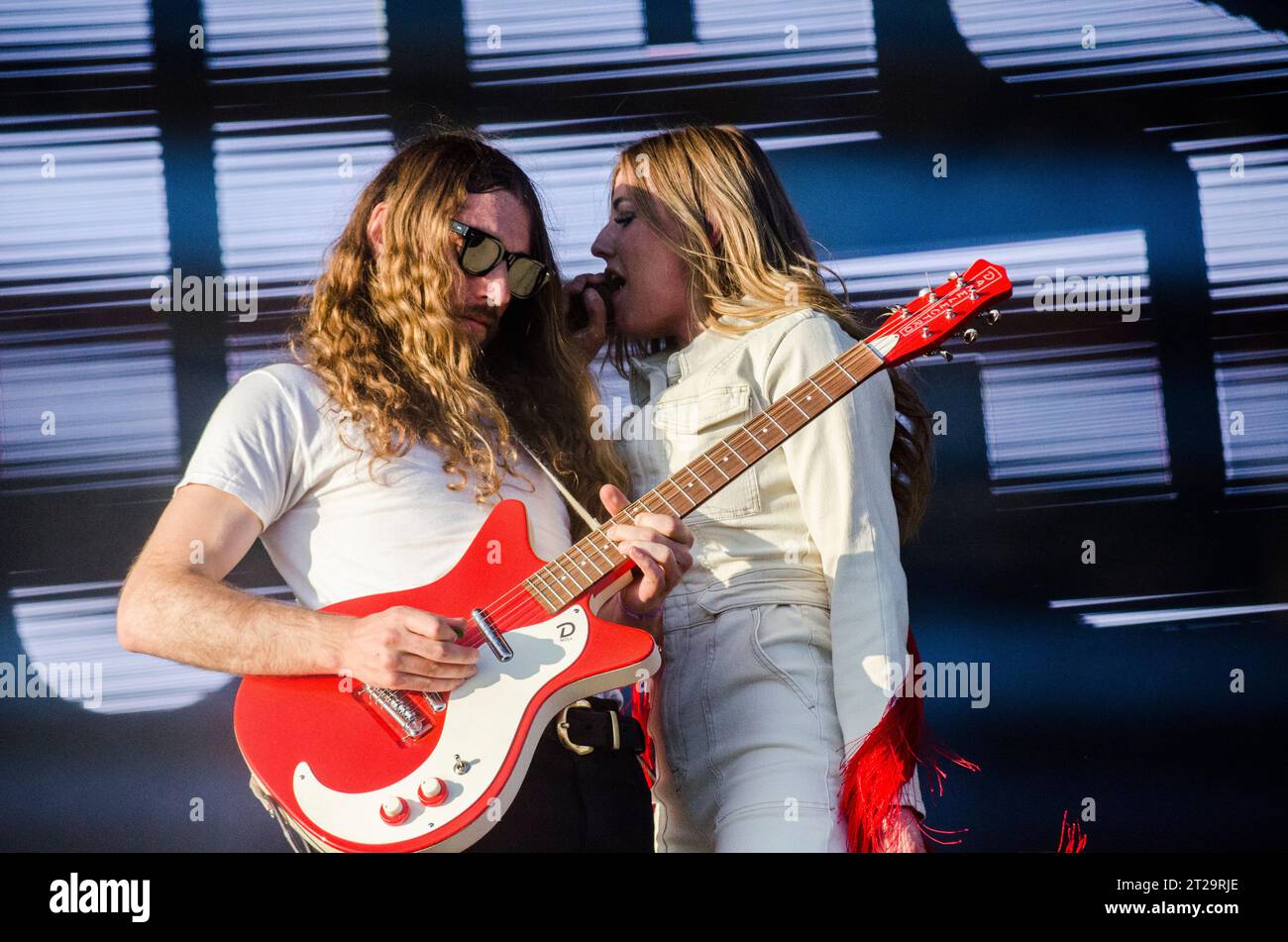 Elin Larsson and Zack Anderson of Blues Pills performing at Release ...