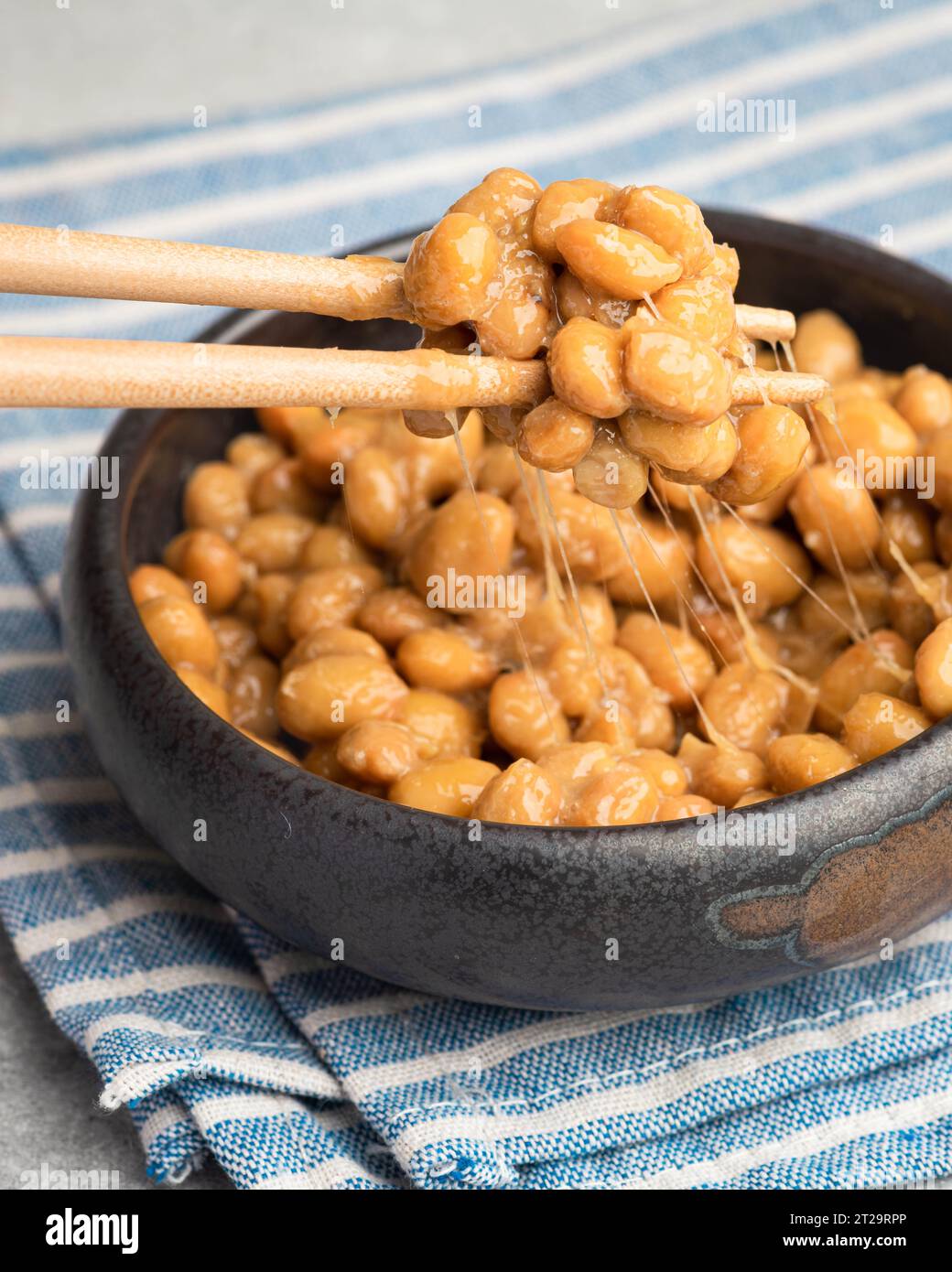 Natto, Japanese fermented soybeans Stock Photo - Alamy