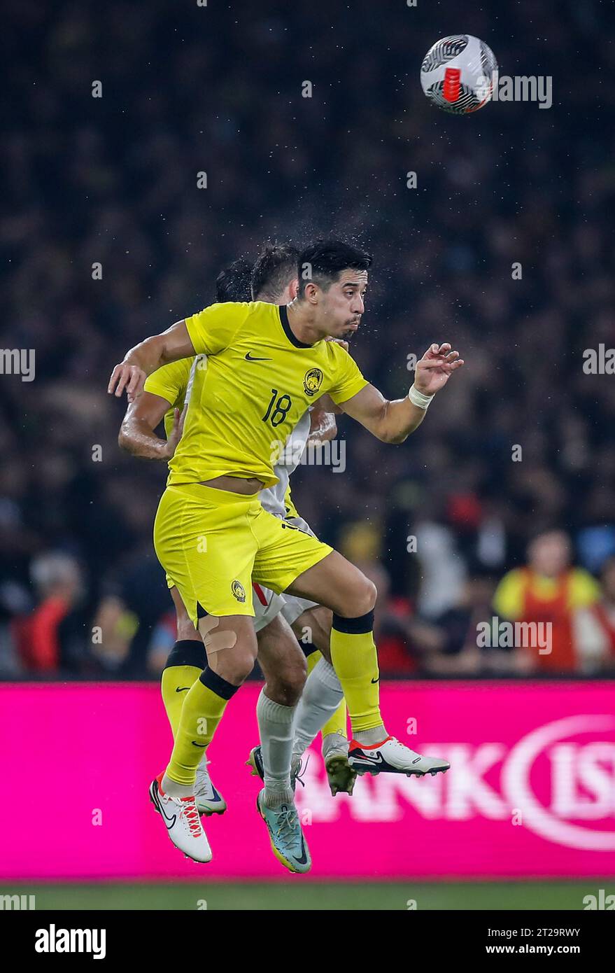 Kuala Lumpur, Malaysia. 17th Oct, 2023. Brendan Seng Ling Gan of Malaysia (Front) and Rahimov ...