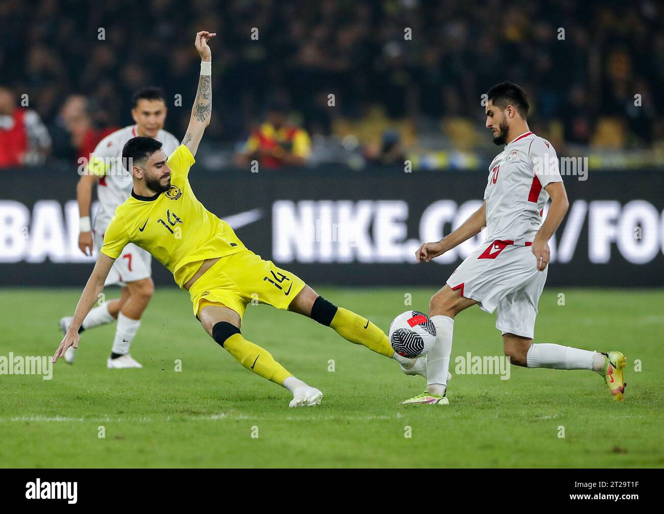 Kuala Lumpur, Malaysia. 17th Oct, 2023. Endrick Dos Santos of Malaysia ...