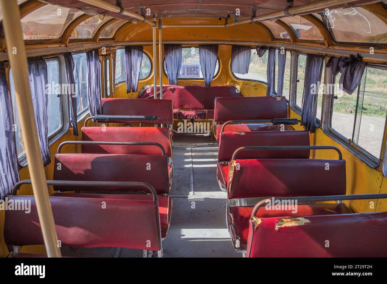 Retro bus interior hi-res stock photography and images - Alamy