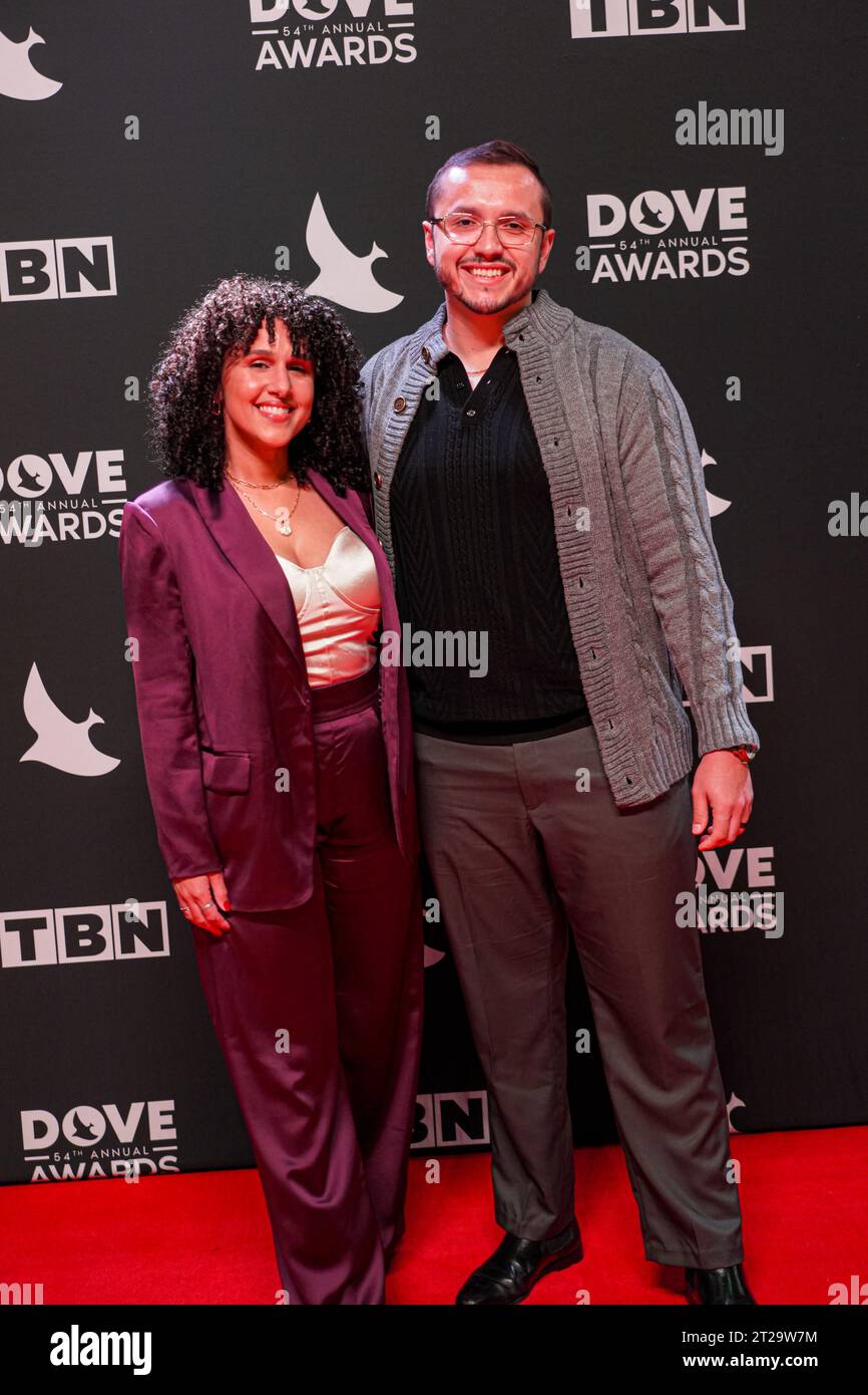 Nashville, Tennessee, USA, October 17, 2023. Jayson Palacio On the red ...