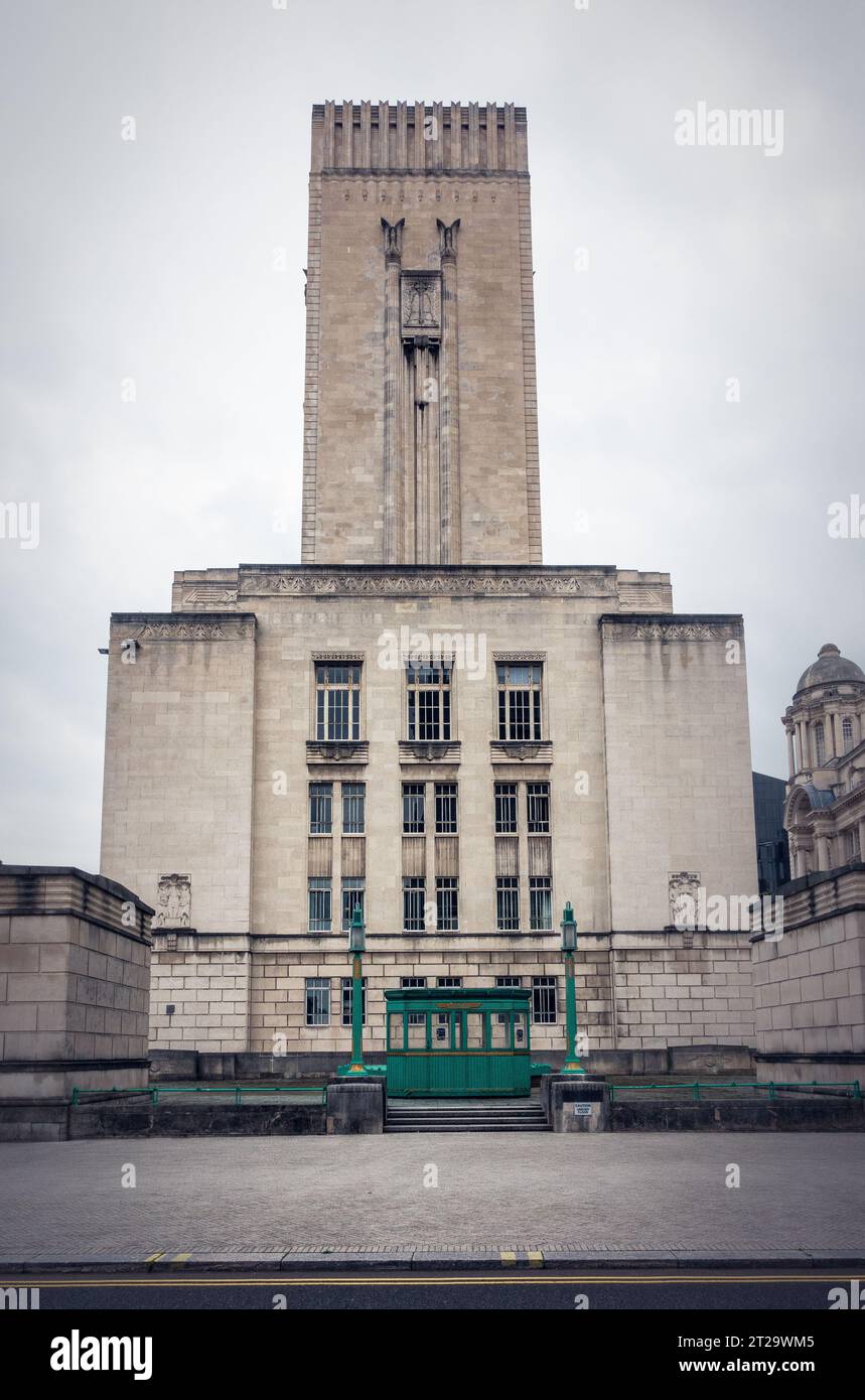 The Grade II listed George's Dock Building, Liverpool, England provides ...