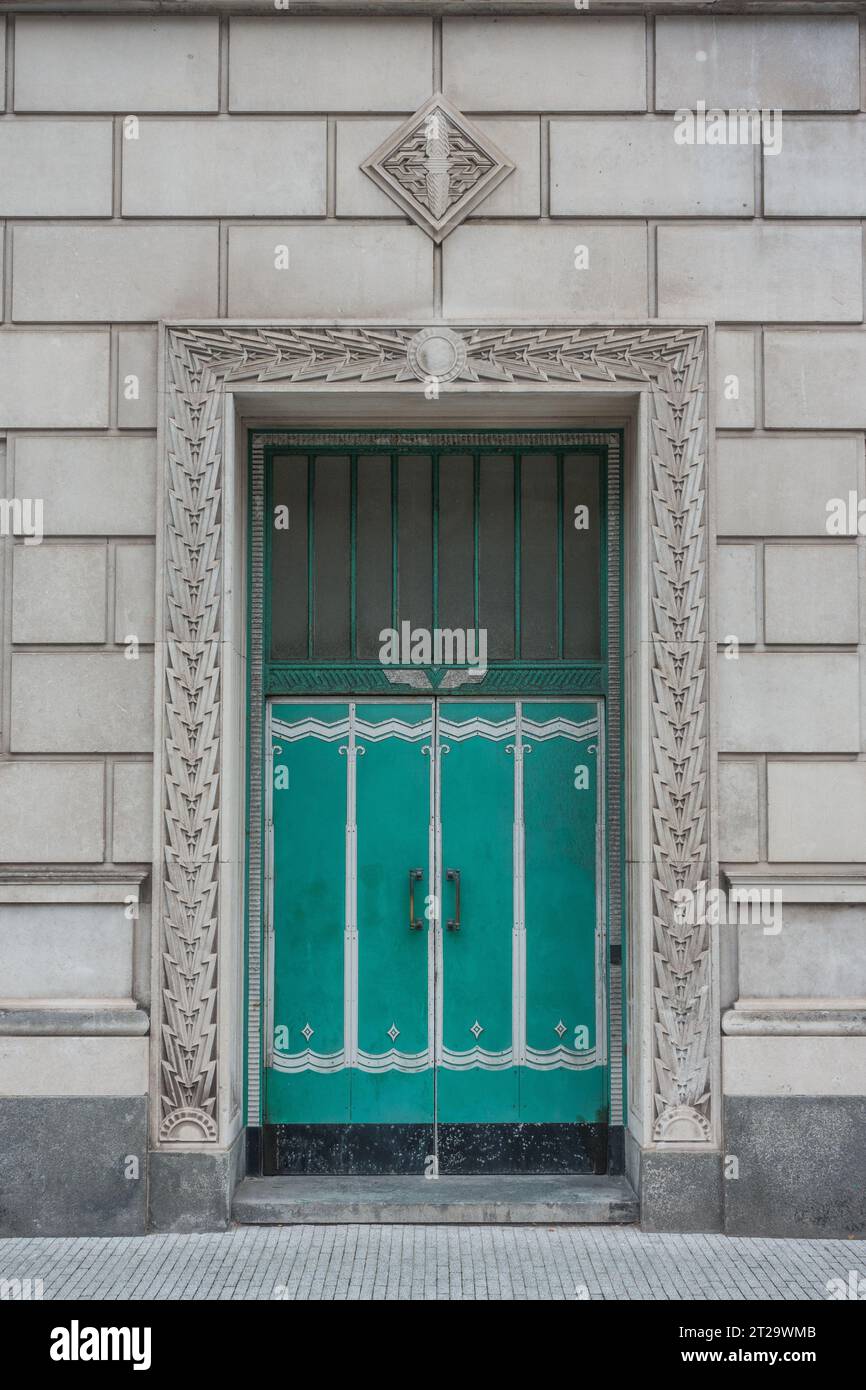 The Grade II listed George's Dock Building, Liverpool, England provides ...