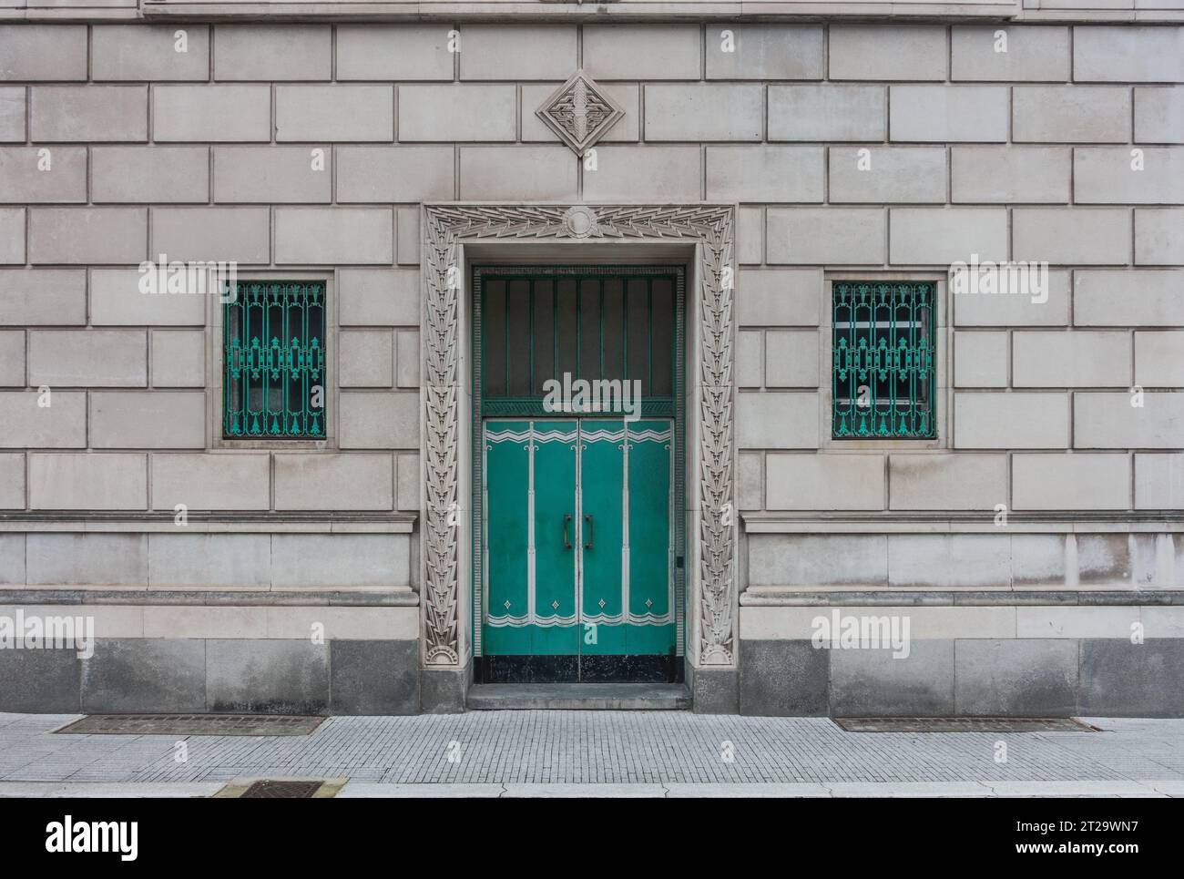 The Grade II listed George's Dock Building, Liverpool, England provides ...