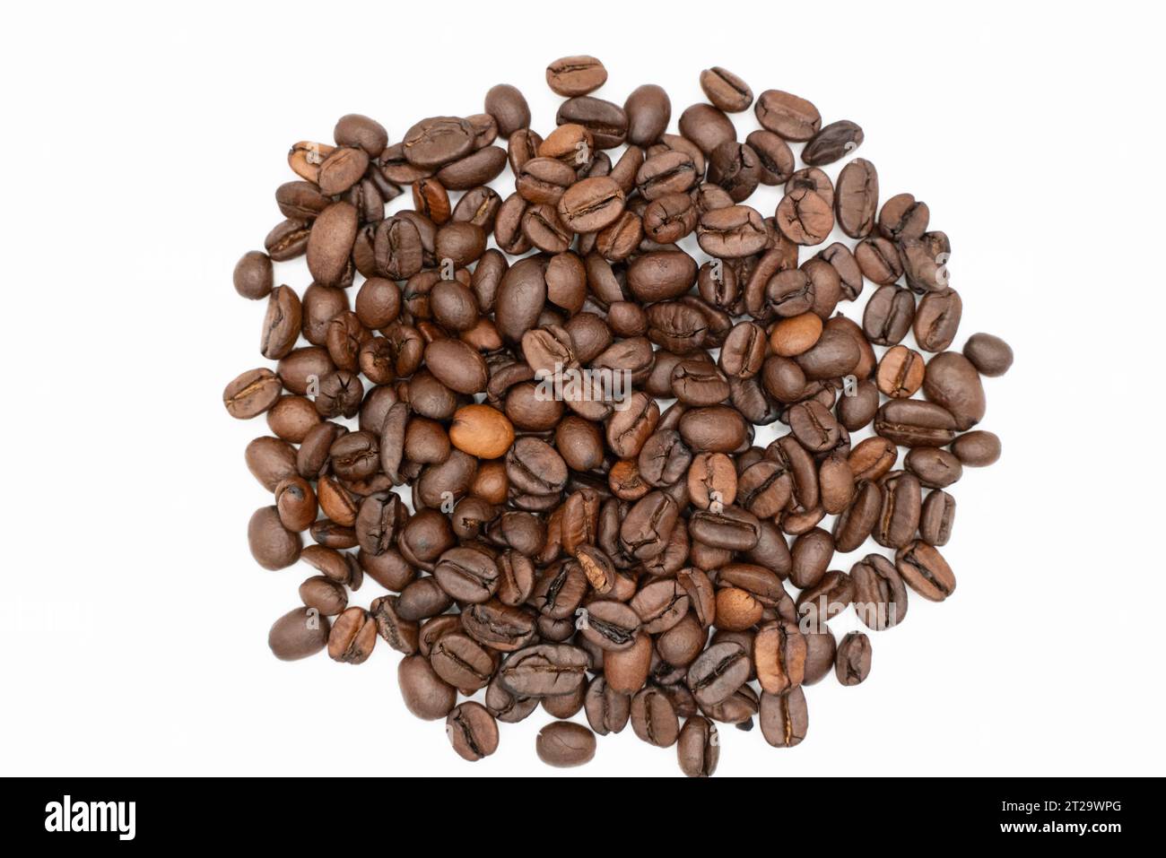 whole coffee beans isolated Stock Photo - Alamy