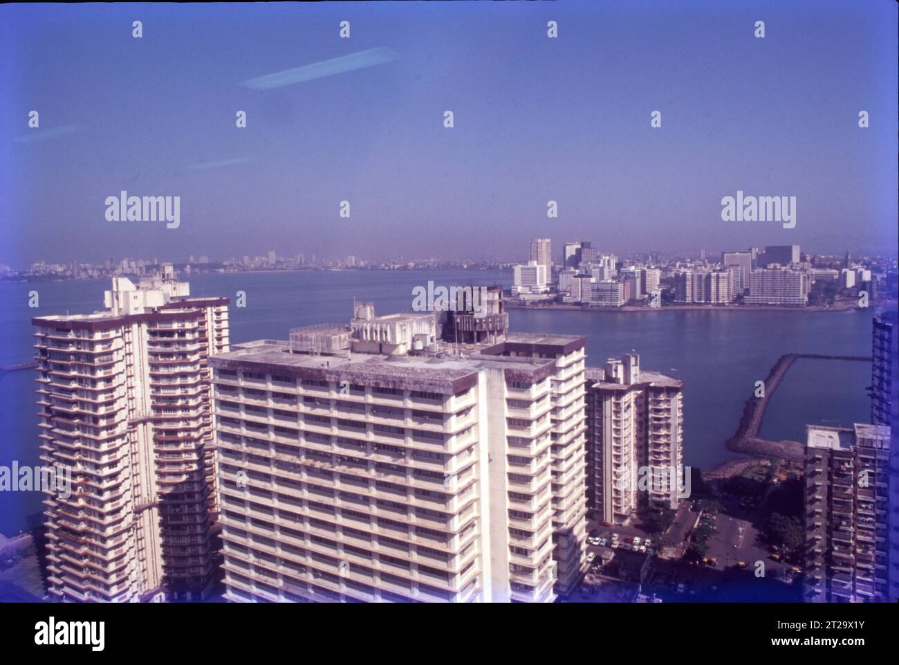 Arial View of Bombay Sky Line from Cuffe Parade Side to Nariman Point ...