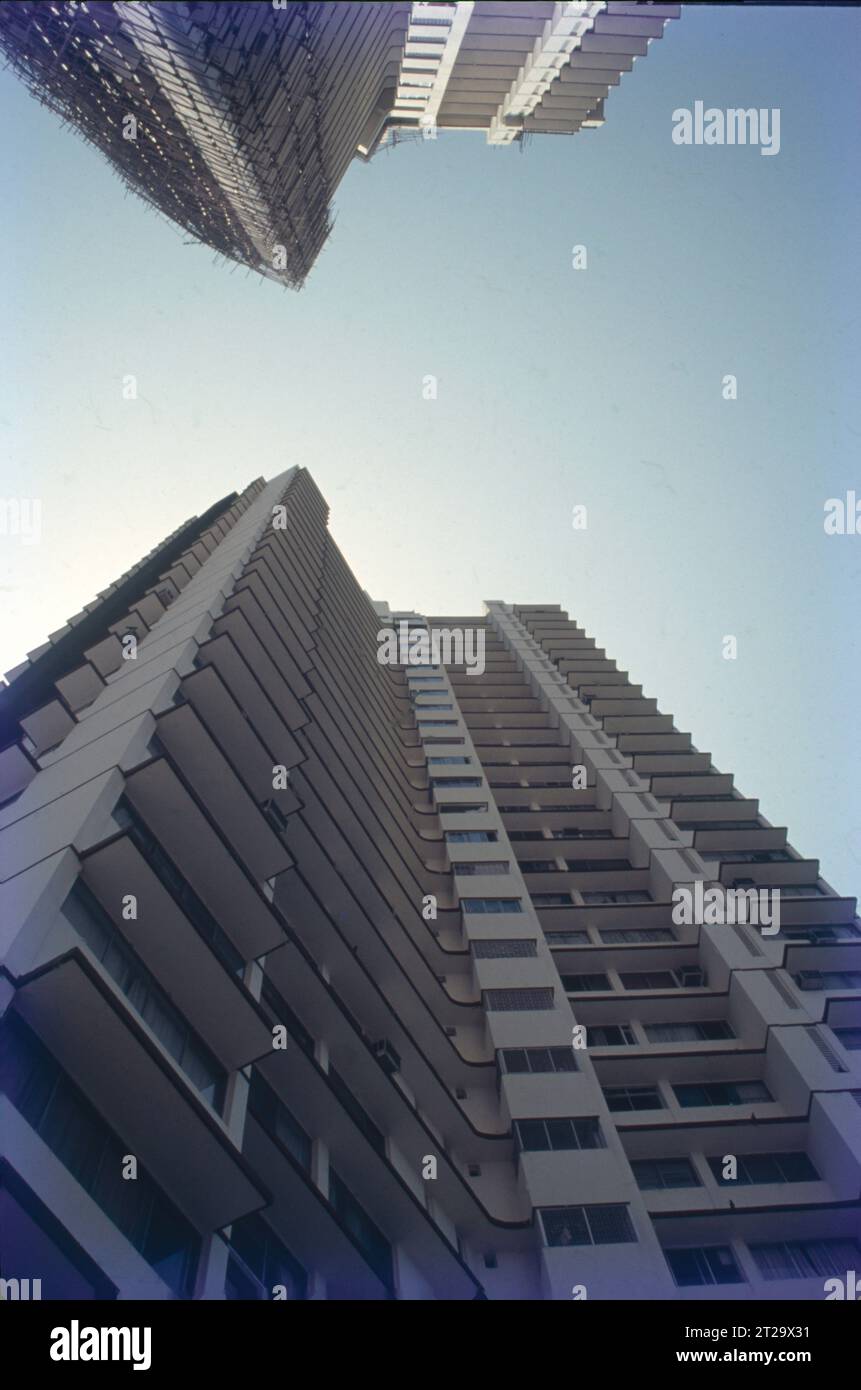 Viewing Two Tall Building Skyways, Cuffe Parade, Mumbai, India Stock ...