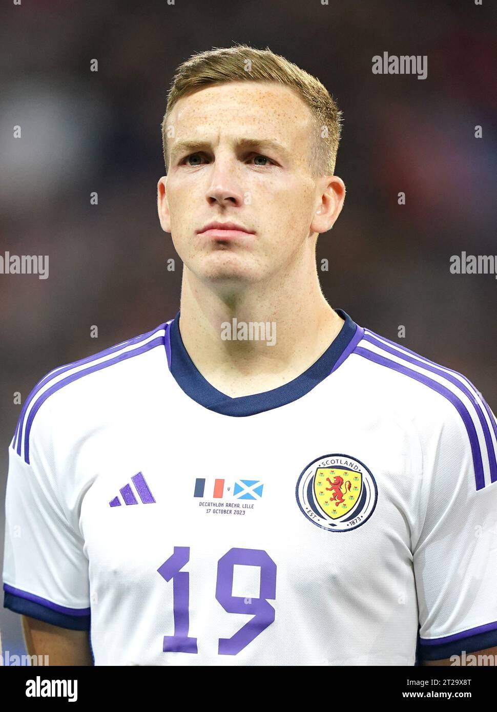 Scotland's Lewis Ferguson lines up before the international friendly ...
