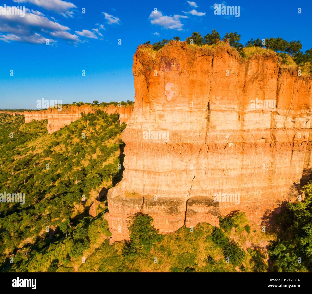 Aerial images of Zimbabwe's Chilojo cliffs in Gonarezhou National Park ...