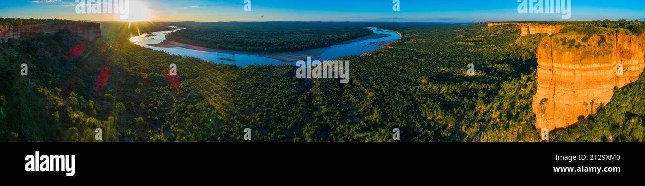 An aerial panoramic of the stunning Chilojo cliffs in Zimbabwe's ...