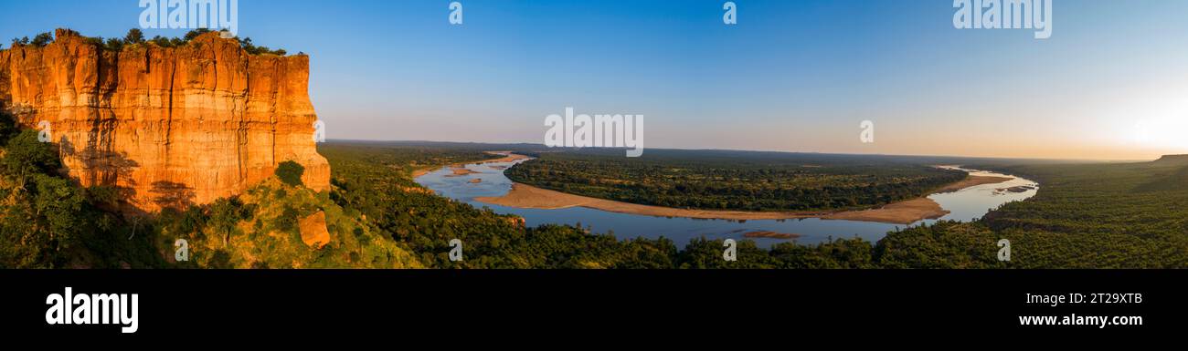 An aerial panoramic of the stunning Chilojo cliffs in Zimbabwe's ...