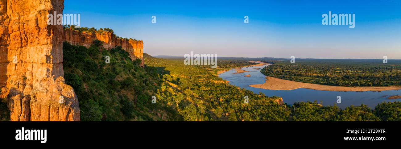 An aerial panoramic of the stunning Chilojo cliffs in Zimbabwe's ...