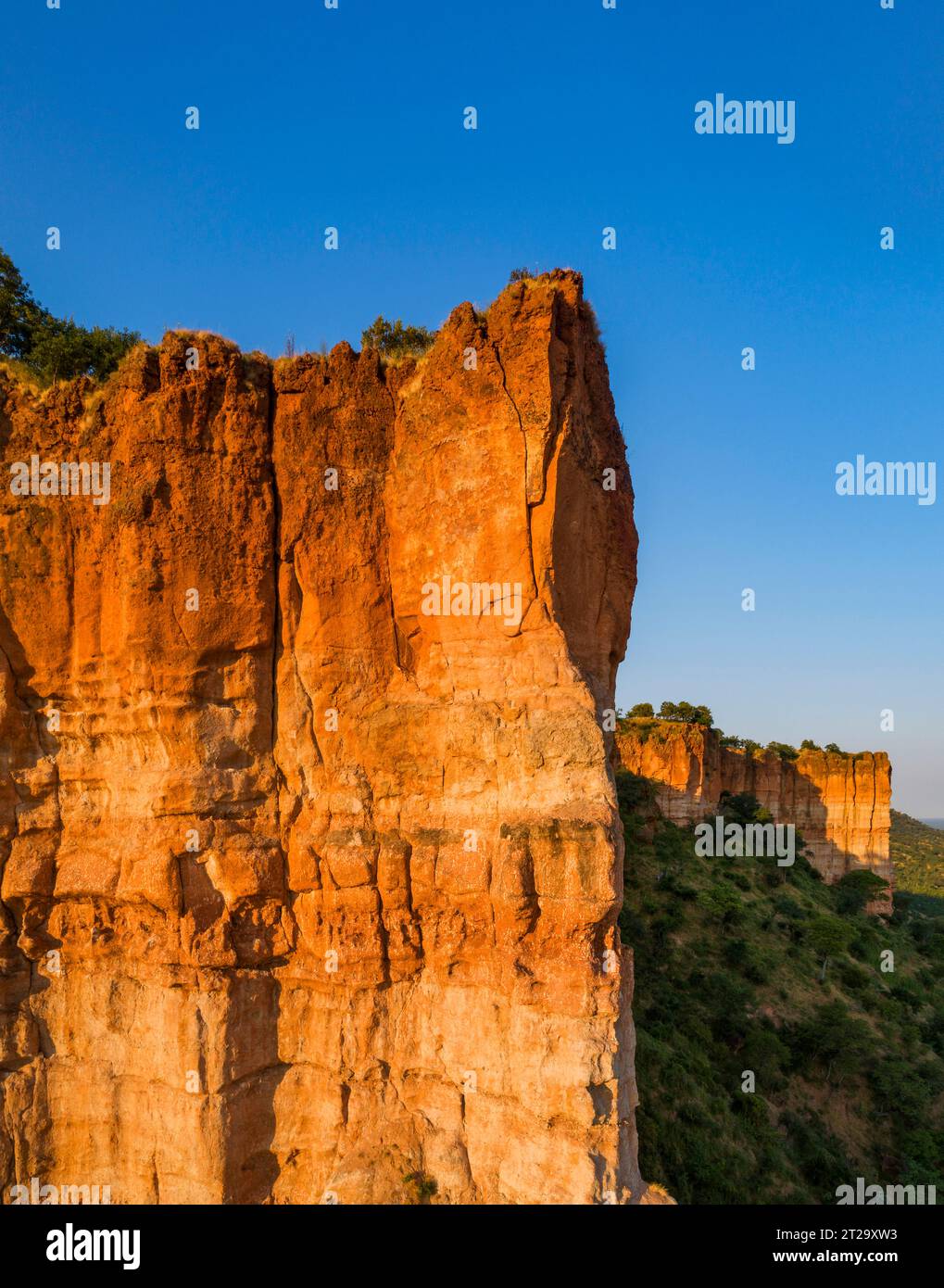 Aerial images of Zimbabwe's Chilojo cliffs in Gonarezhou National Park ...