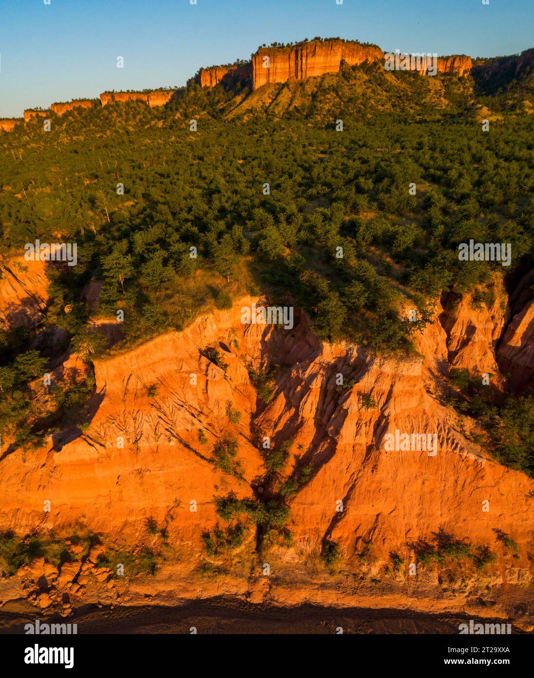 Aerial images of Zimbabwe's Chilojo cliffs in Gonarezhou National Park ...