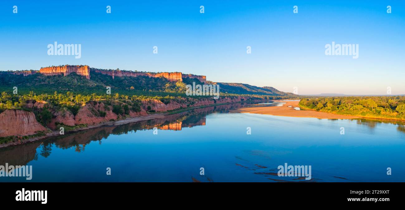 An aerial panoramic of the stunning Chilojo cliffs in Zimbabwe's ...