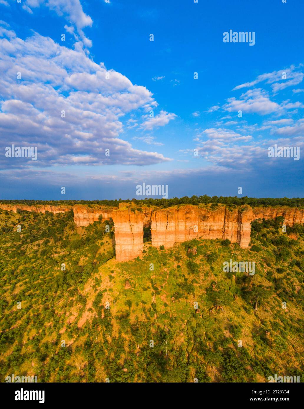 Aerial images of Zimbabwe's Chilojo cliffs in Gonarezhou National Park ...